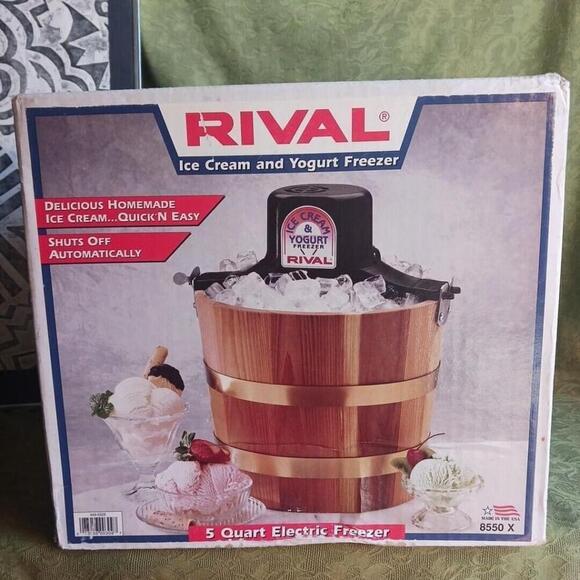 Rival | Kitchen | Vtg Rival Ice Cream Maker Machine Yogurt Maker 8445 ...